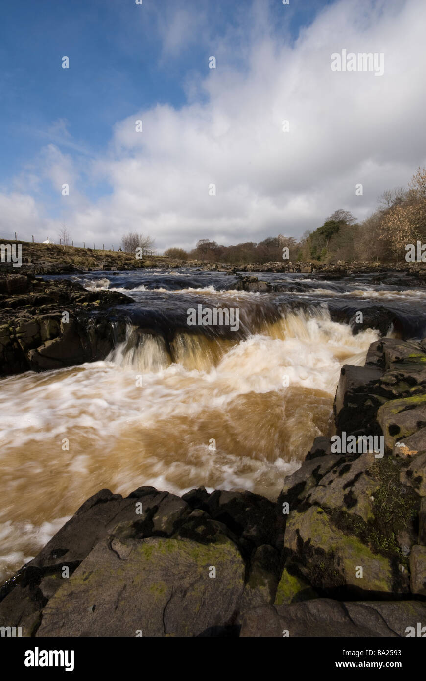 Low Force Waterfall Stock Photo - Alamy