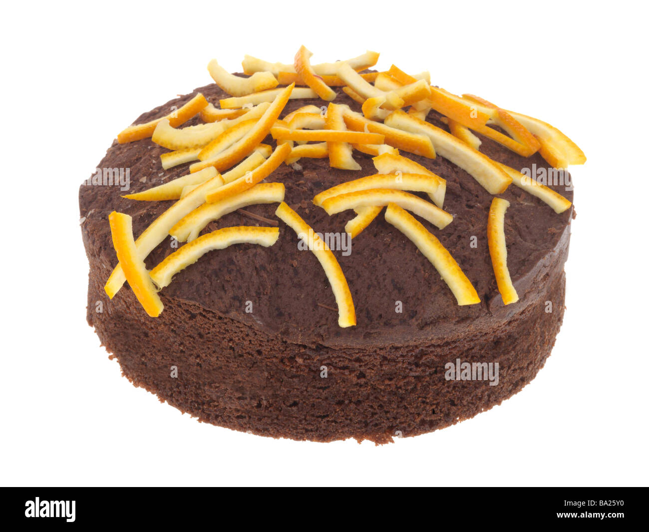 Chocolate Cake with Orange Rind Stock Photo - Alamy