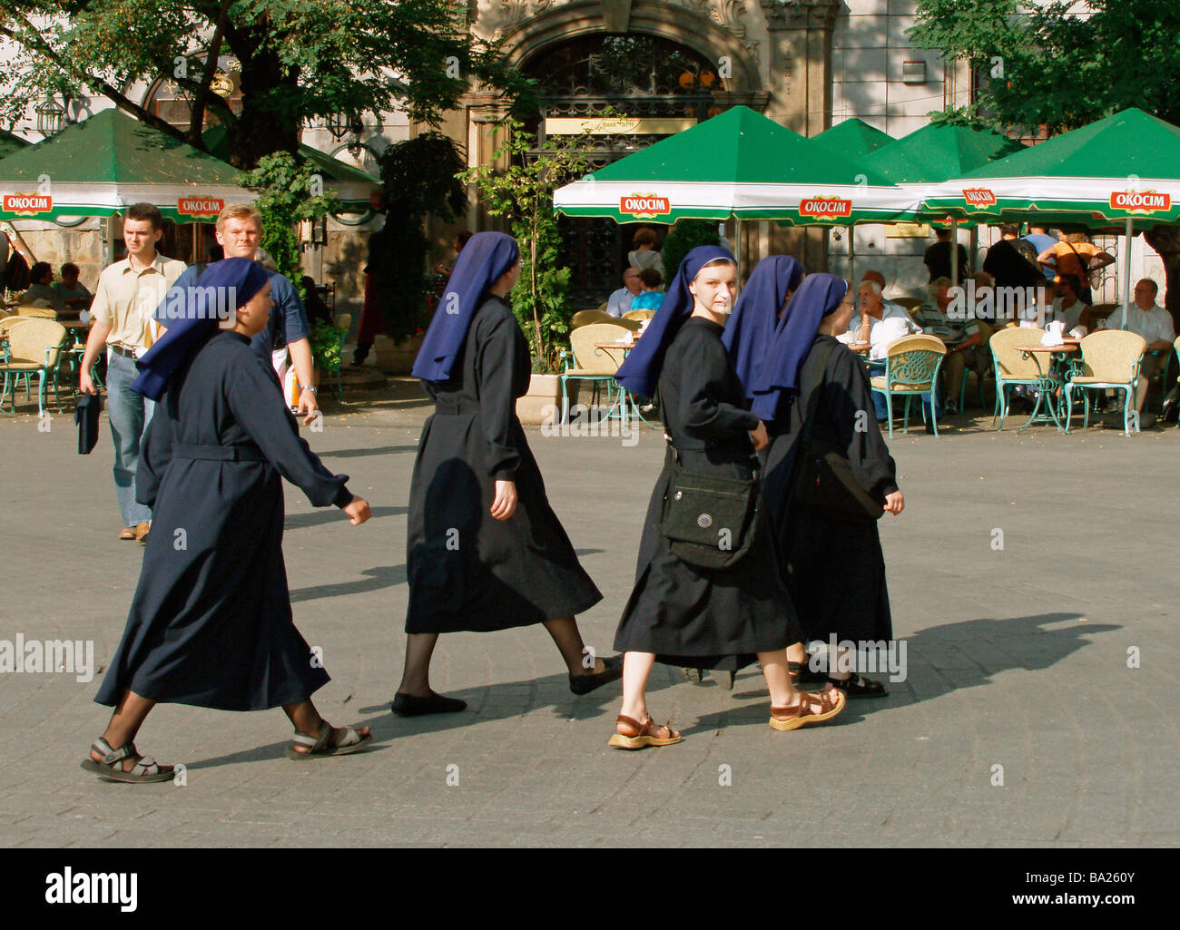 Poland Krakow Nuns Stock Photo - Alamy