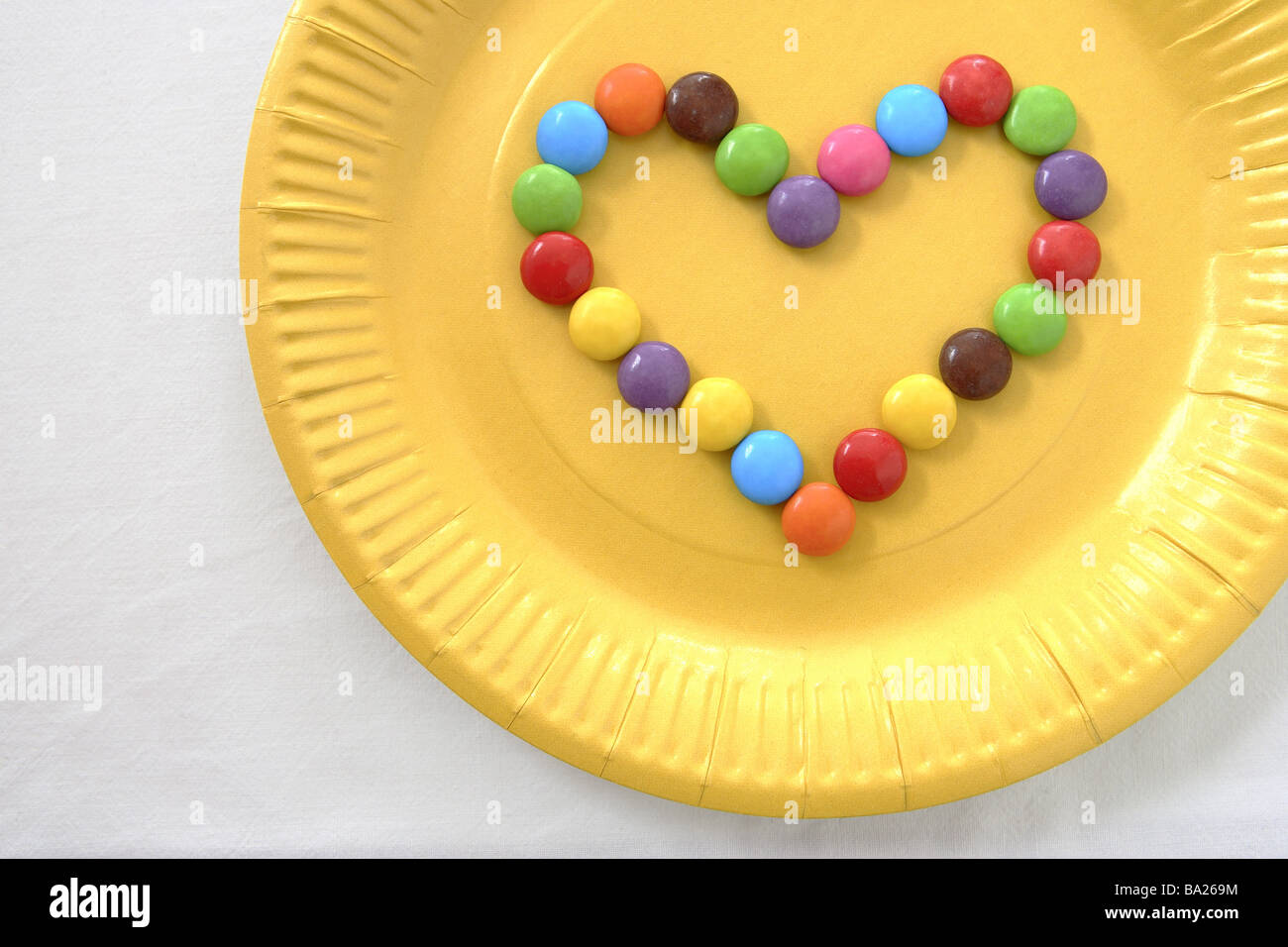 Smarties chocolate heart hi-res stock photography and images - Alamy
