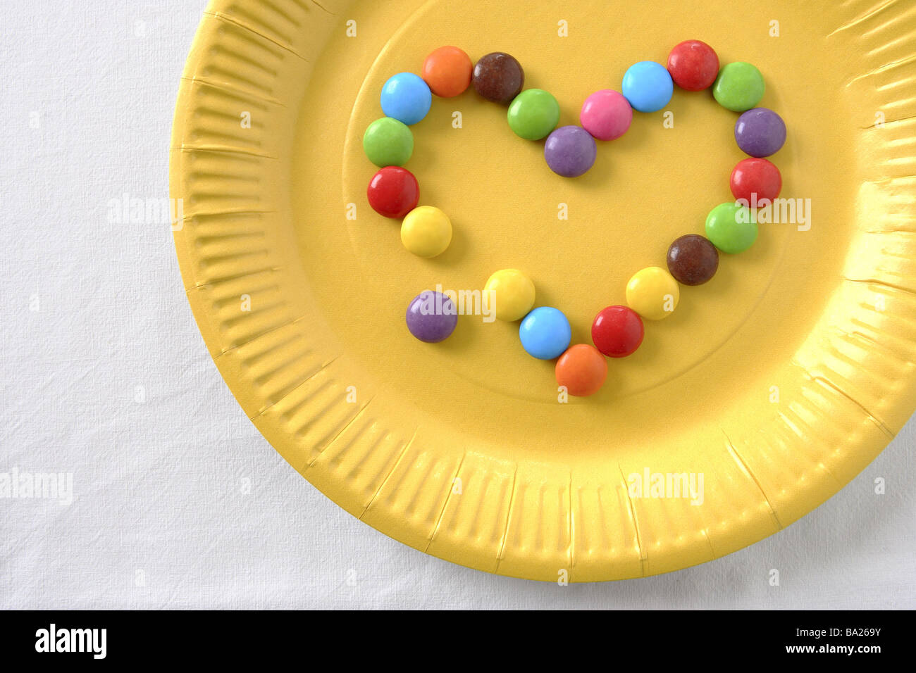 Smarties chocolate heart hi-res stock photography and images - Alamy