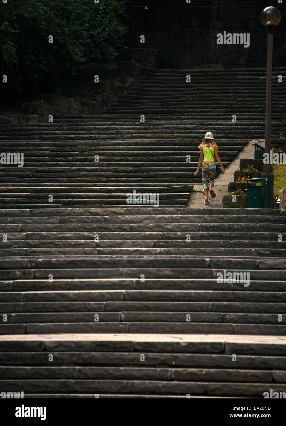 Going up stairs Stock Photo - Alamy