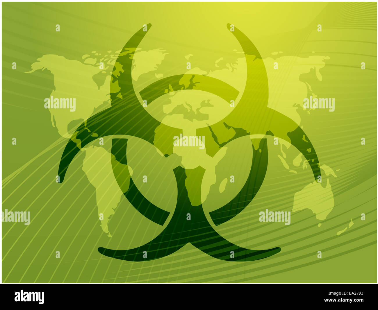 Biohazard sign warning alert for hazardous bio materials Stock Photo ...