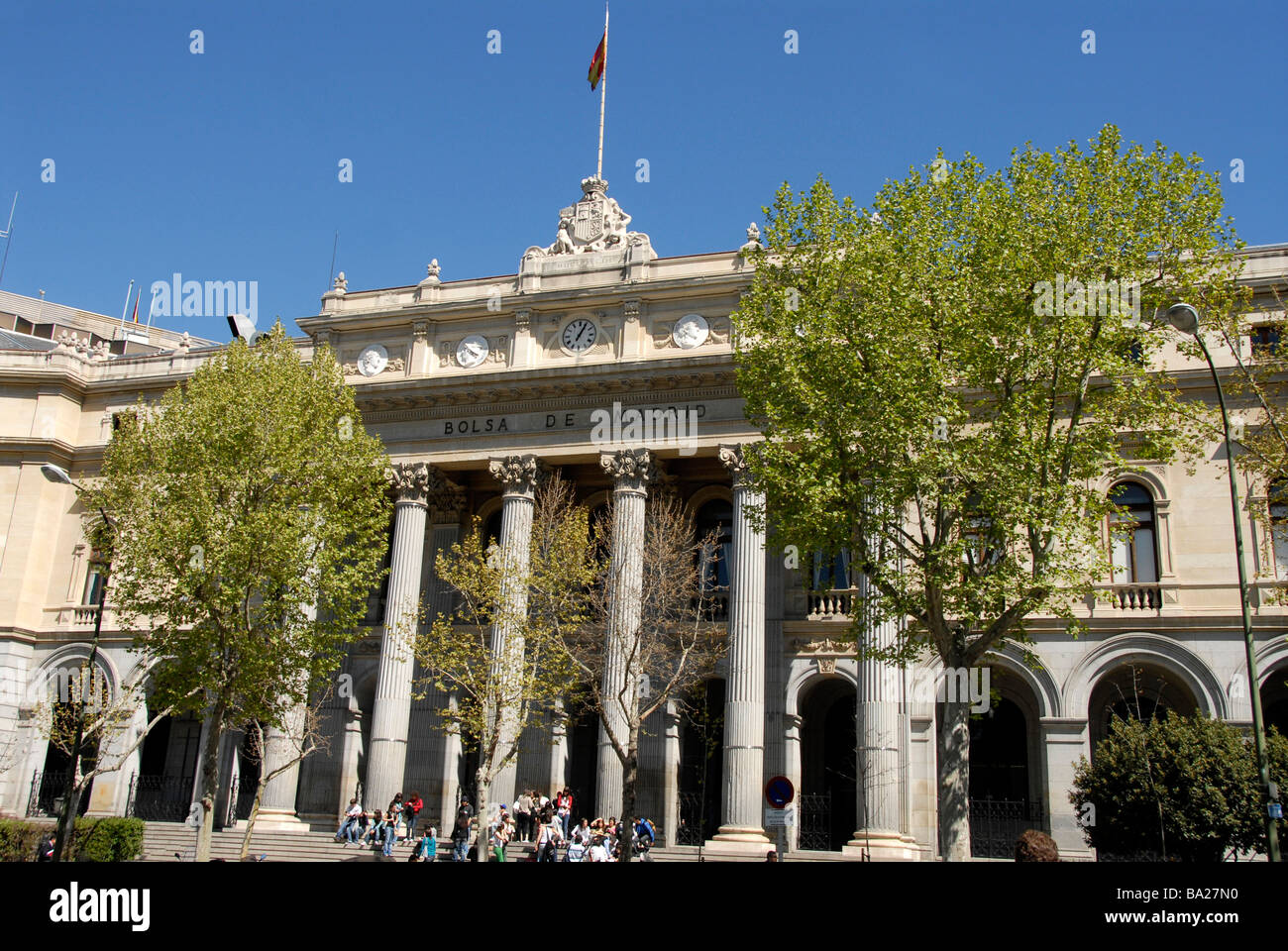 Stock exchange, Madrid, Spain Stock Photo - Alamy