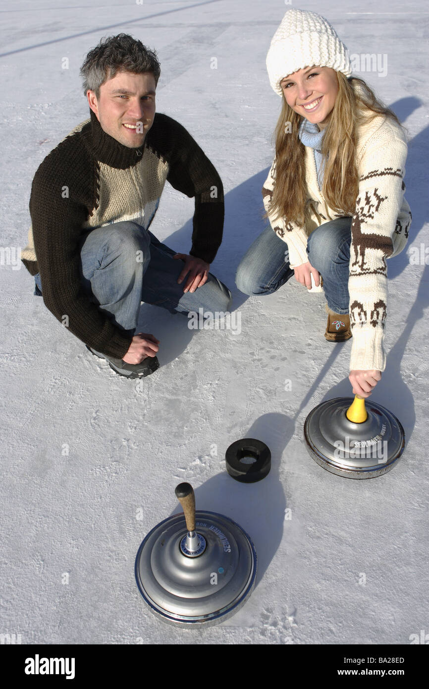 Curling stone above hi-res stock photography and images - Alamy