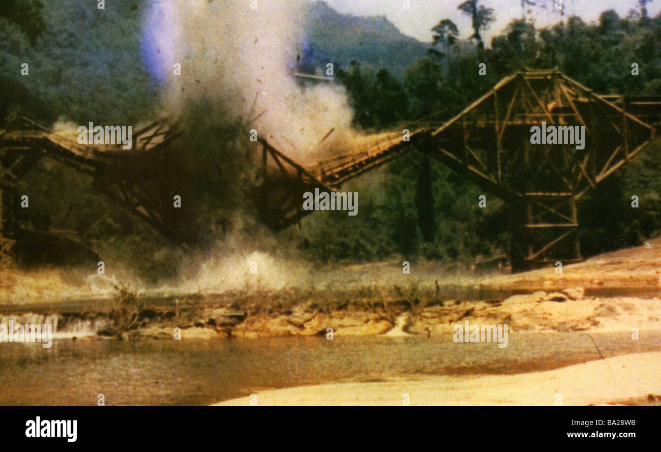 BRIDGE ON THE RIVER KWAI 1957 Columbia film Stock Photo - Alamy