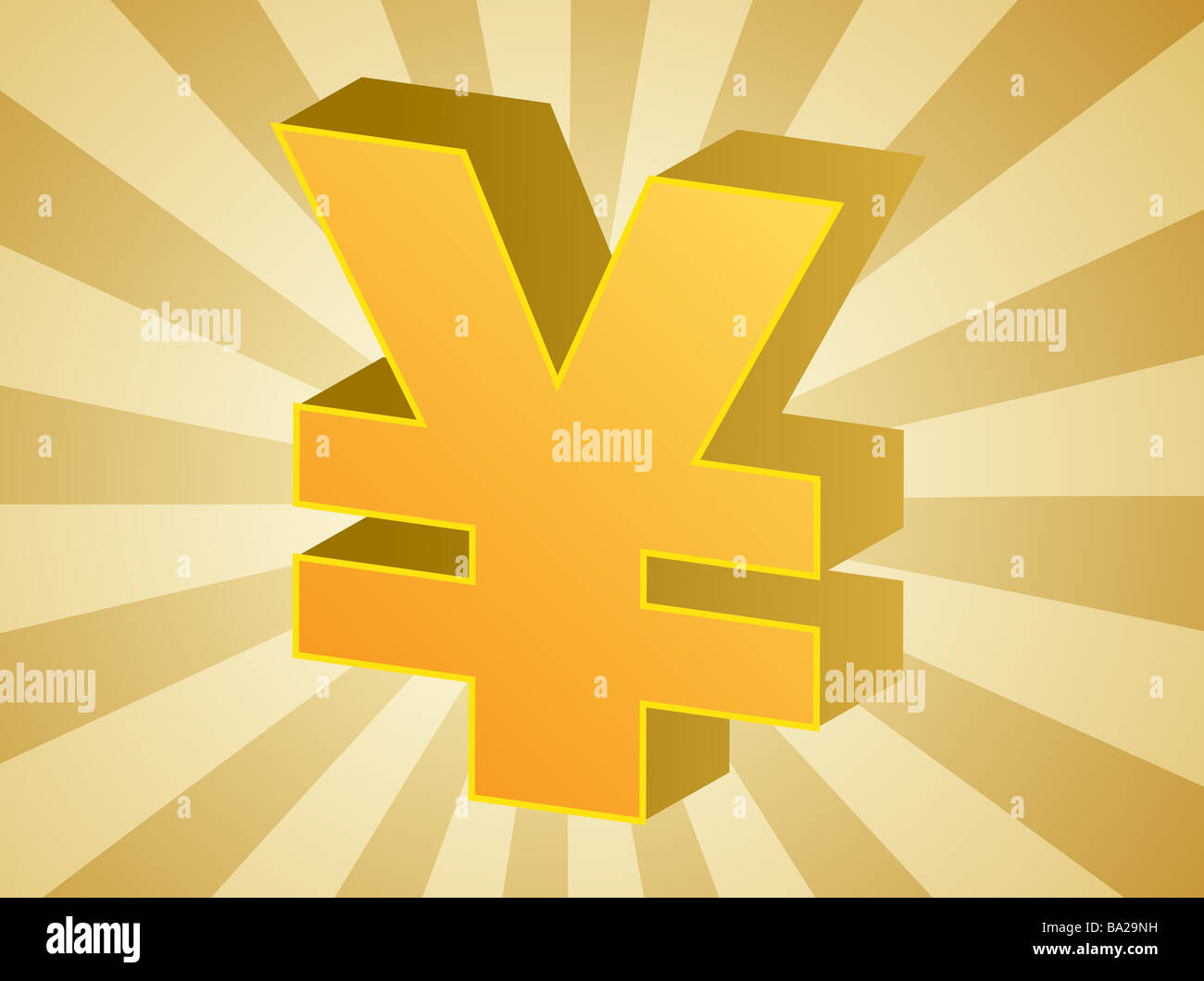 Yen currency japanese money symbol isometric illustration Stock Photo ...