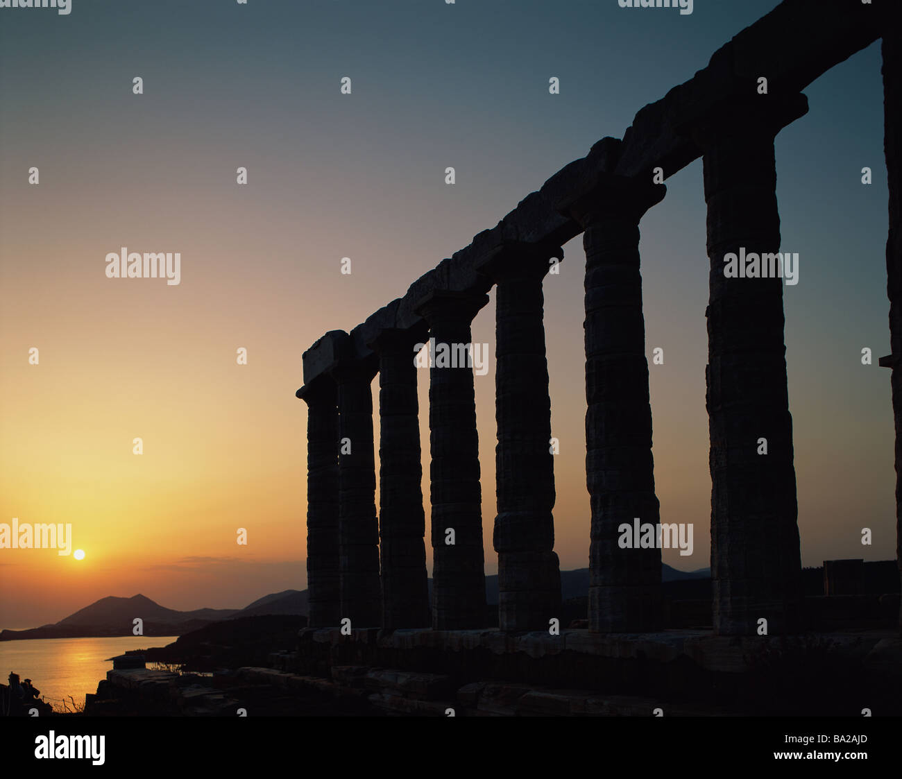 Sunion temple hi-res stock photography and images - Alamy