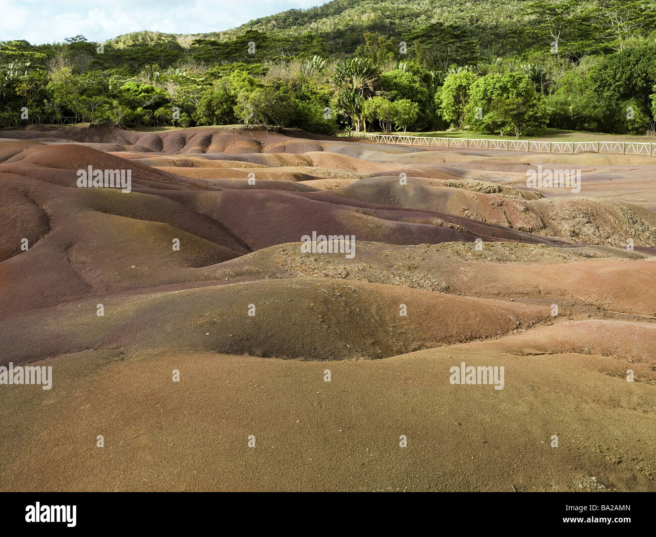 Mauritius interiors near Chamarel Terre of the Coleurs Indian ocean ...
