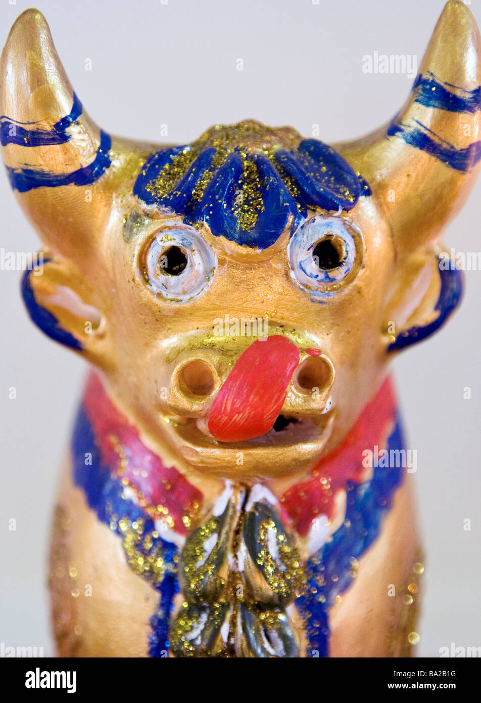 Peruvian bull figure Stock Photo - Alamy