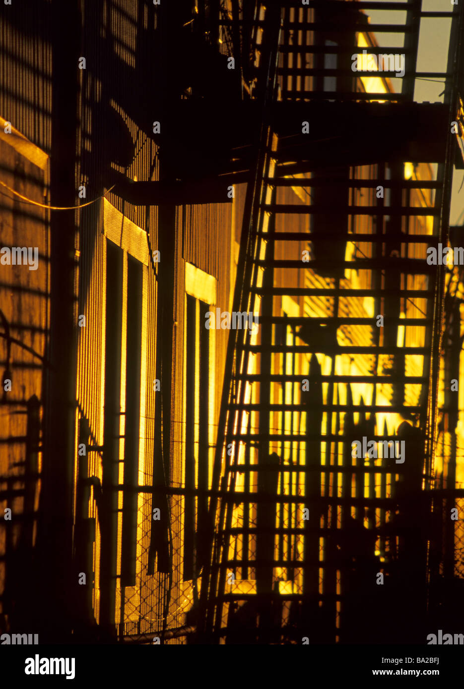 Fire steps New York City USA Stock Photo - Alamy