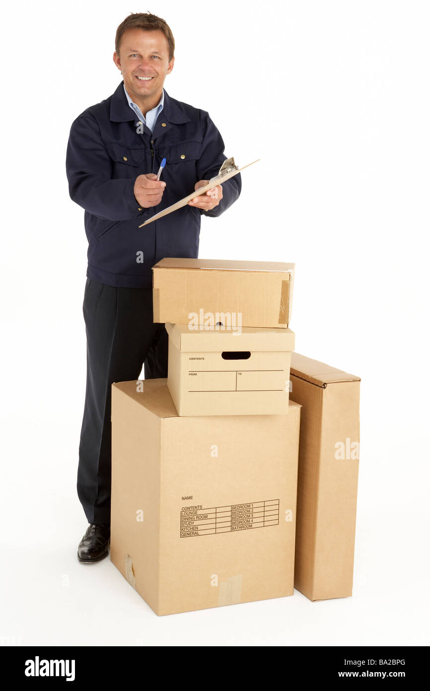 The courier Cut Out Stock Images & Pictures - Alamy