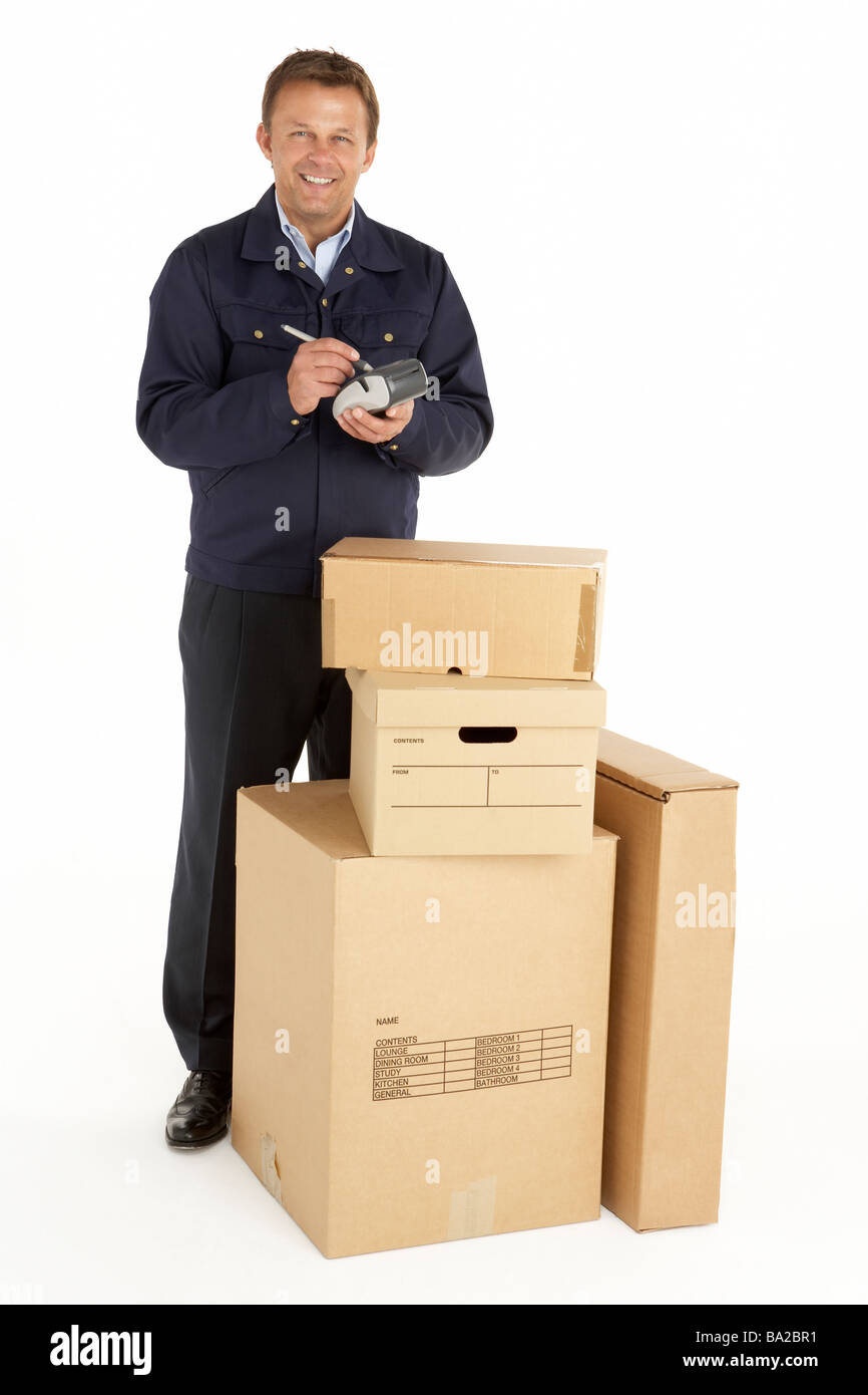 The courier Cut Out Stock Images & Pictures - Alamy