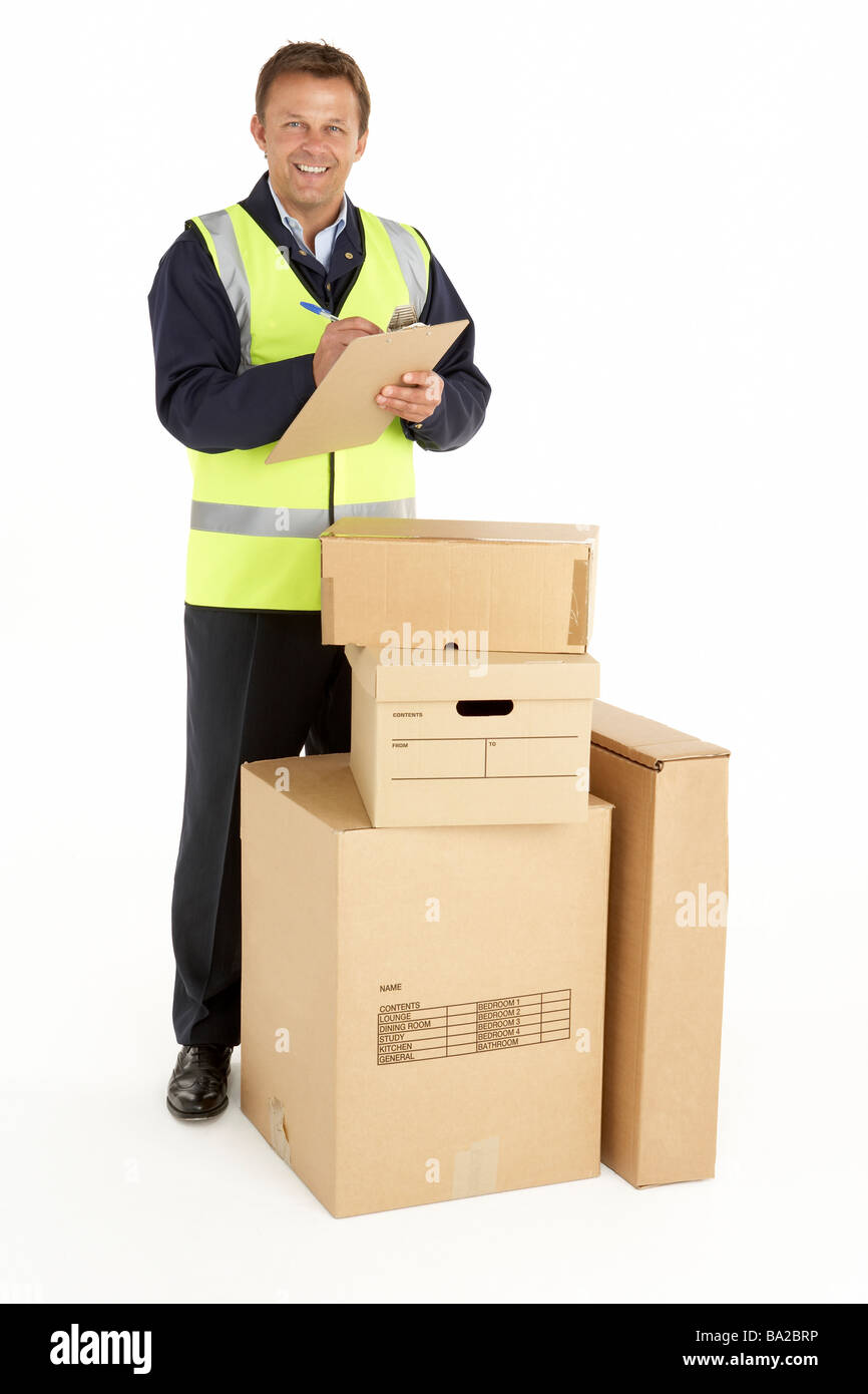 The courier Cut Out Stock Images & Pictures - Alamy