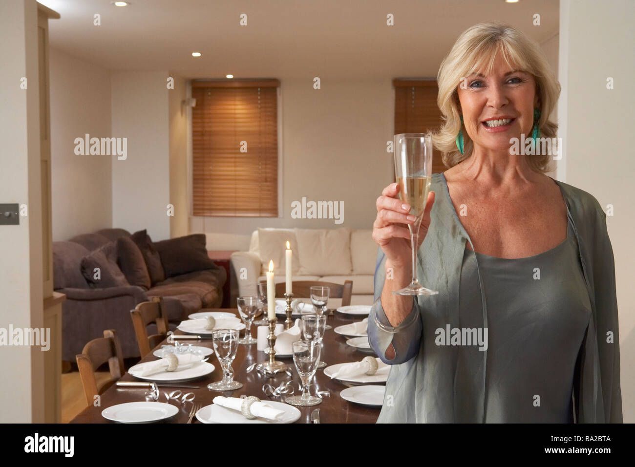 Dinner party home night hi-res stock photography and images - Alamy