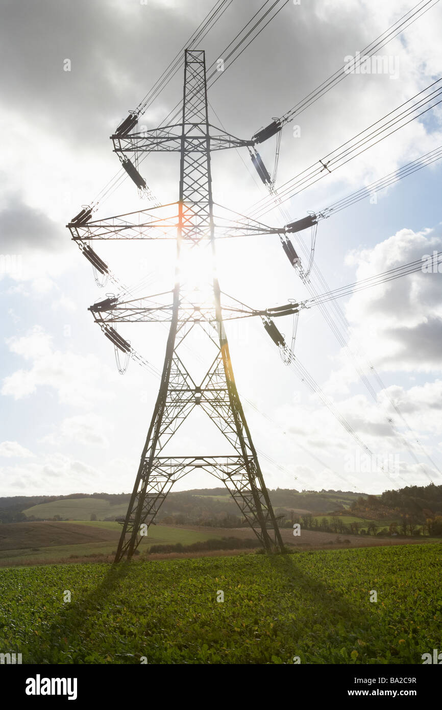 Power lines electricity hi-res stock photography and images - Alamy