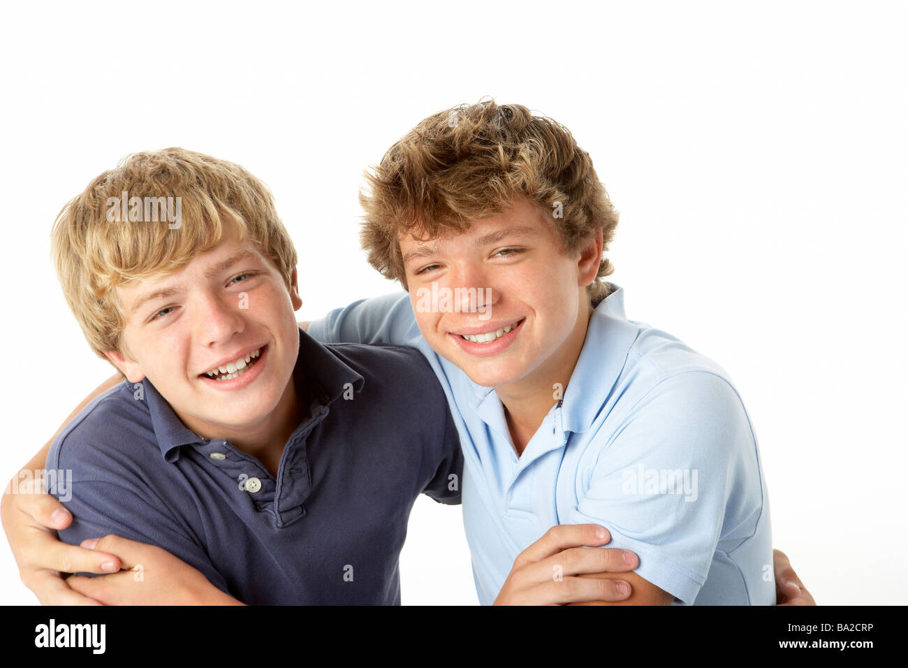 Two Brothers Playing Stock Photo - Alamy