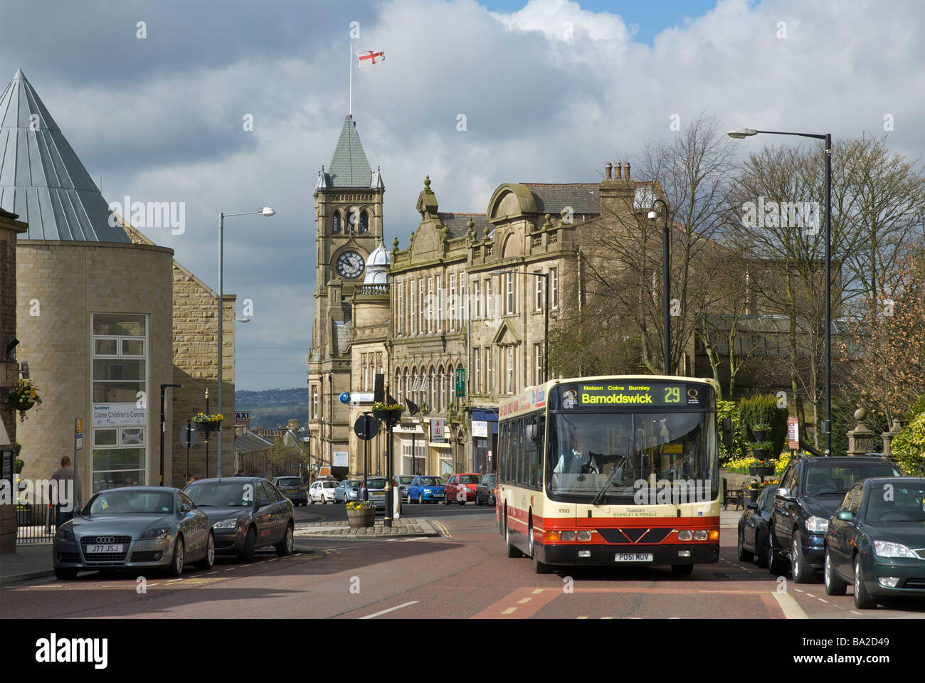 Colne Town Hall, Market Street, Colne, Pendle, Lancashire, England UK ...