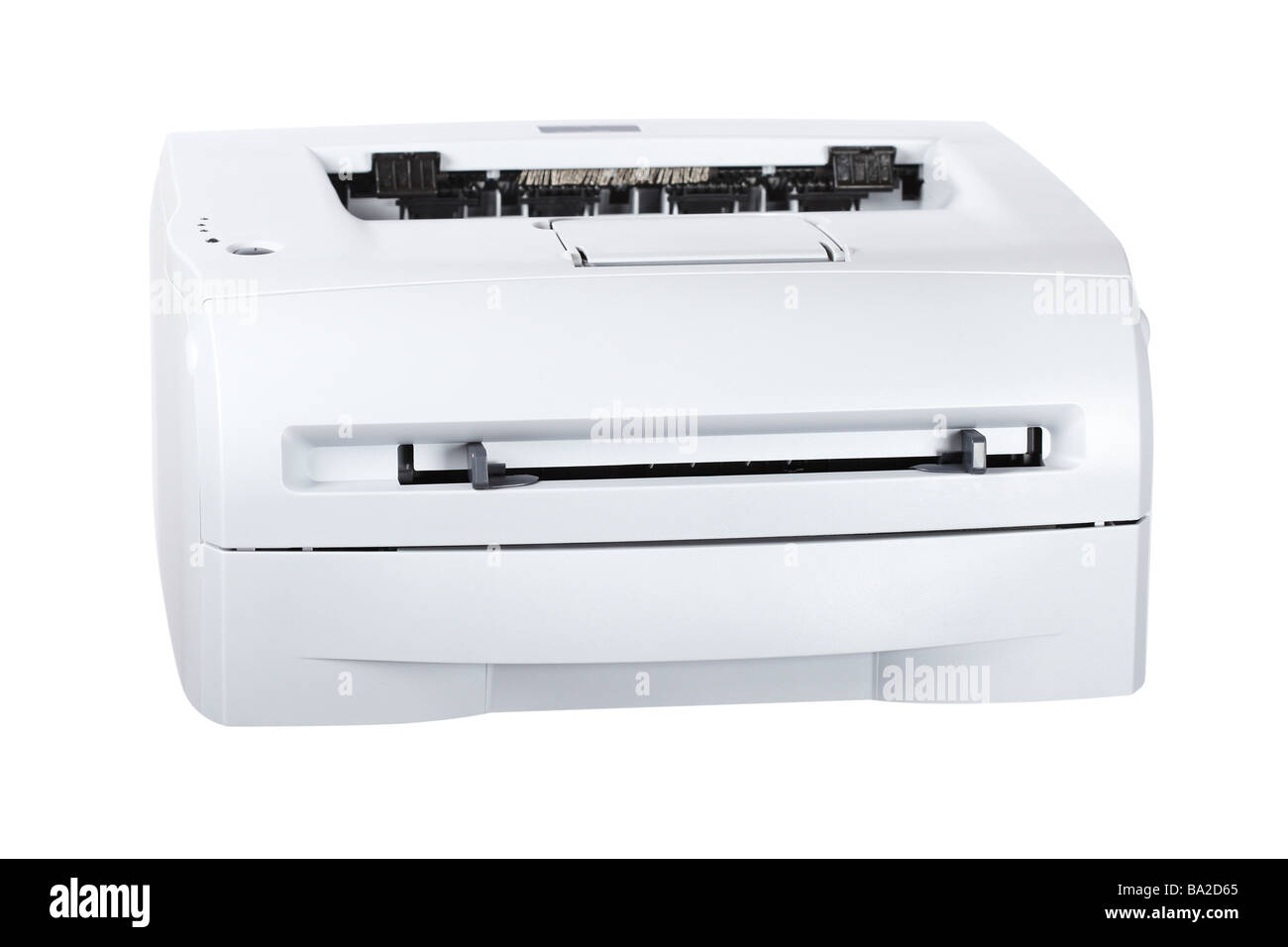 Gray laser printer with clipping path isolated on white background ...