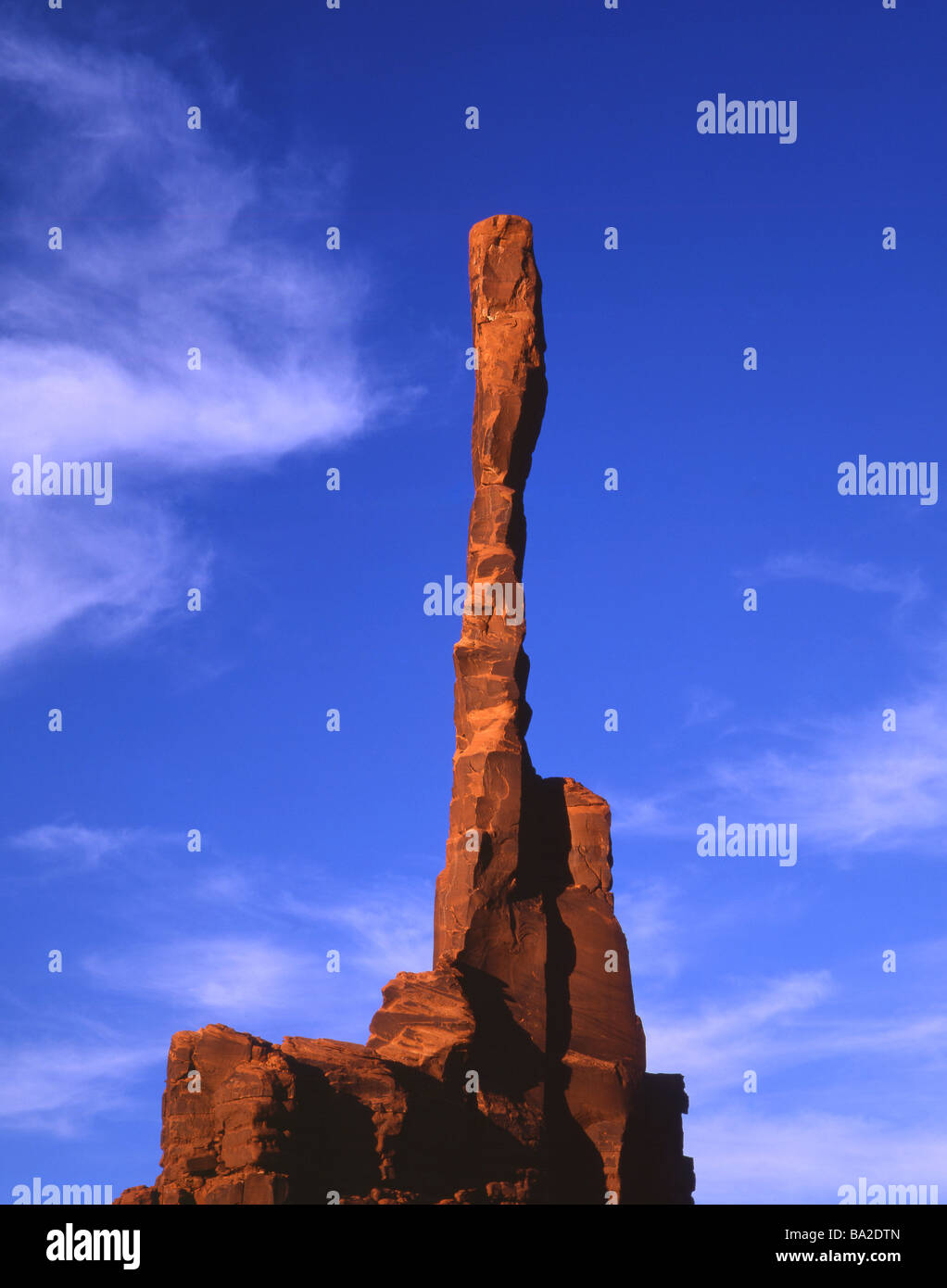 Totem Pole at sunset Monument Valley Arizona USA Stock Photo - Alamy