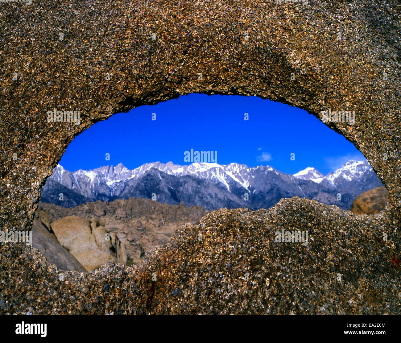 Lone Pine Peak and the Sierra Nevada Mountains California USA Stock ...