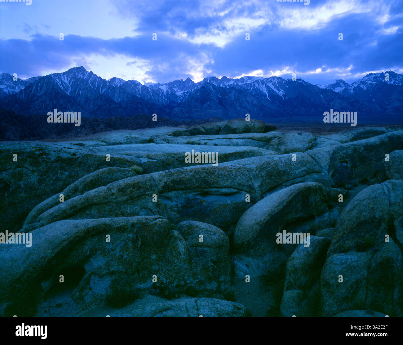 Lone Pine Peak and the Sierra Nevada Mountains California USA Stock ...