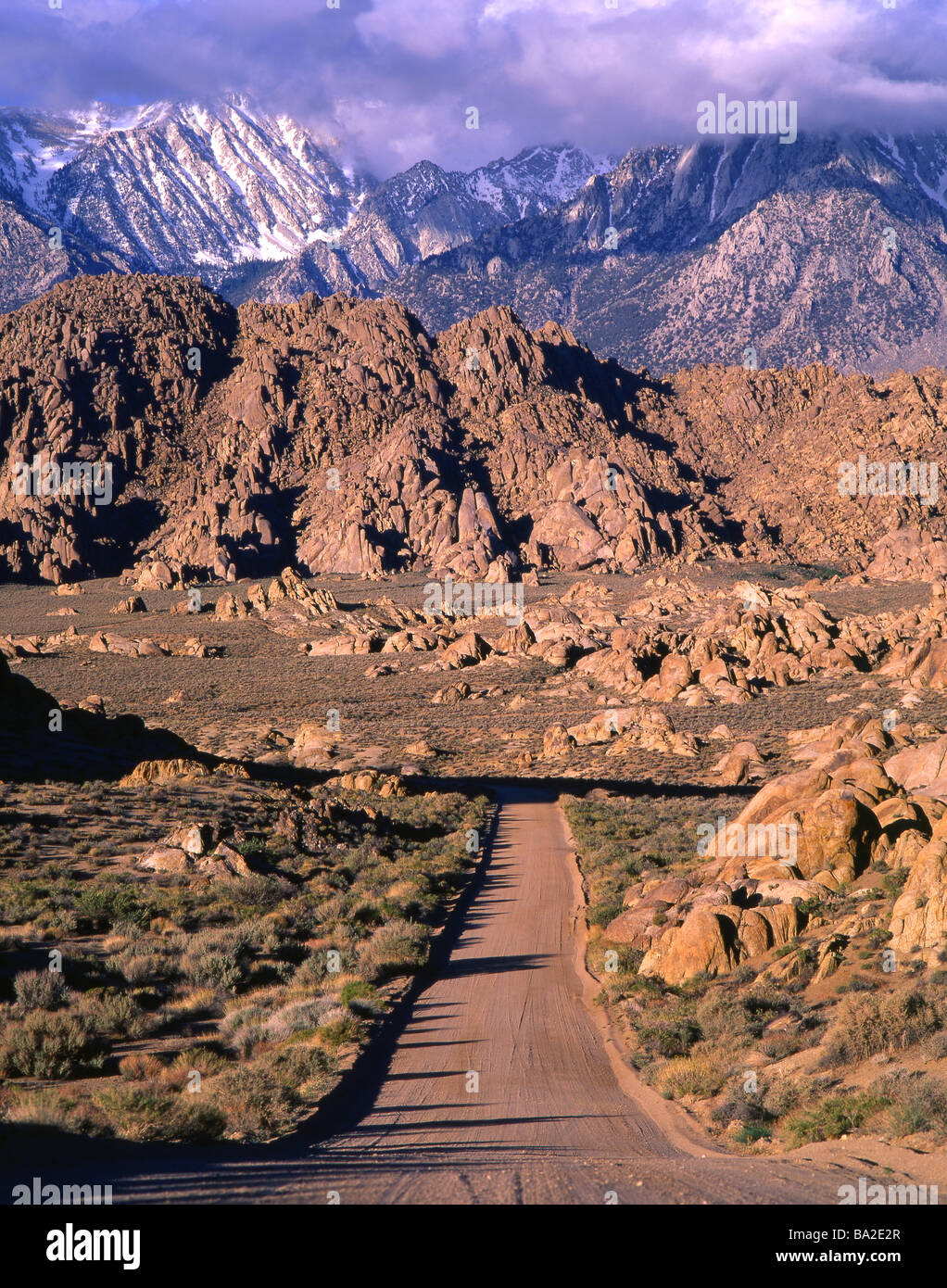 Lone Pine Peak and the Sierra Nevada Mountains California USA Stock ...