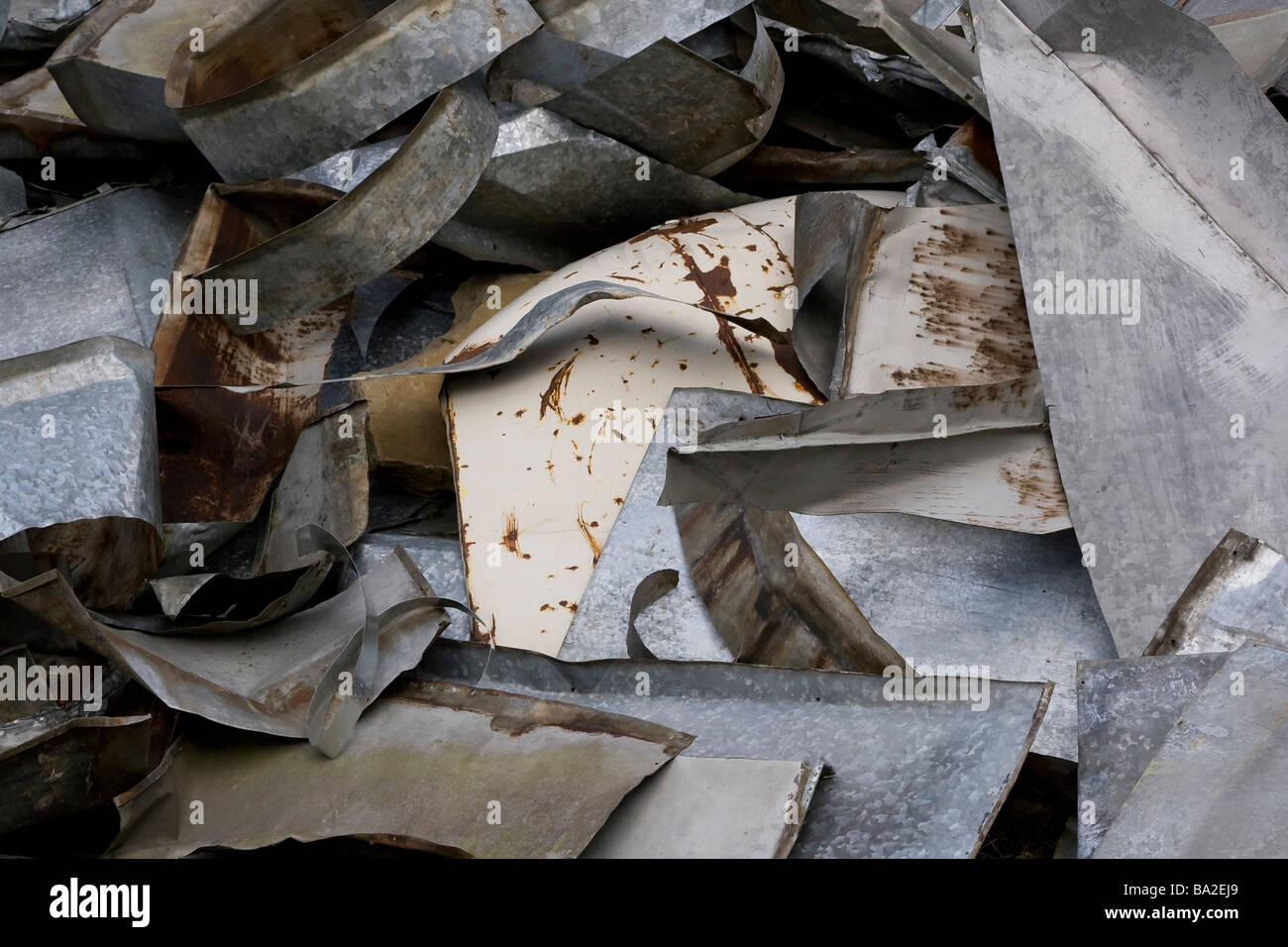 Obsolete sheet metal plates Stock Photo - Alamy