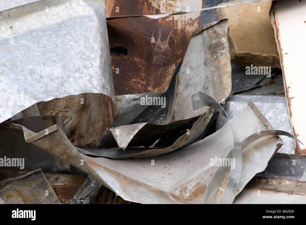 Obsolete sheet metal plates Stock Photo - Alamy