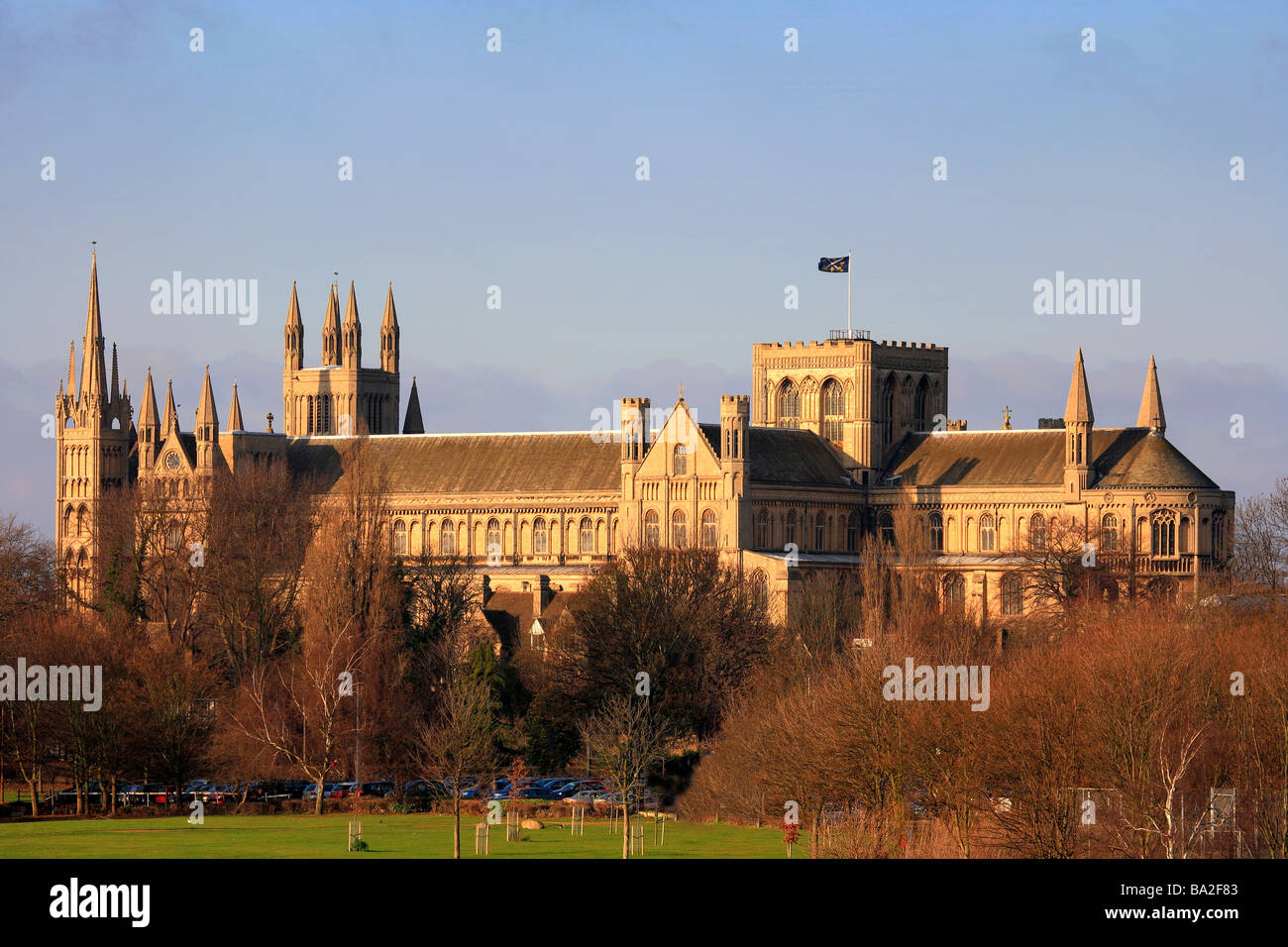 Landscape South Elevation Peterborough City Cathedral Cambridgeshire ...
