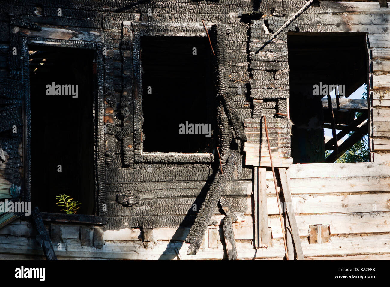 Old burnt house on hi-res stock photography and images - Alamy