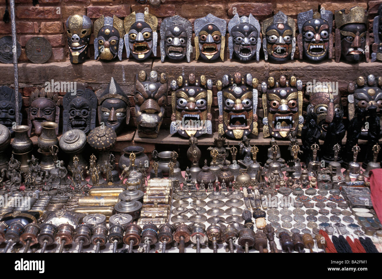 Nepal. Kathmandu, Souvenir Stalls, Market Stock Photo - Alamy