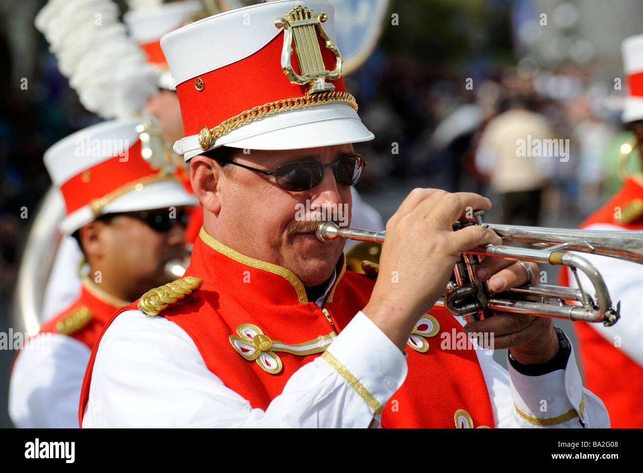 Band in Parade at Walt Disney Magic Kingdom Theme Park Orlando Florida ...