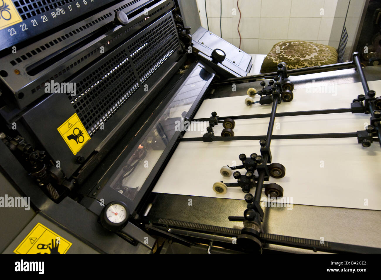 Printing bookbinding machine hi-res stock photography and images - Alamy