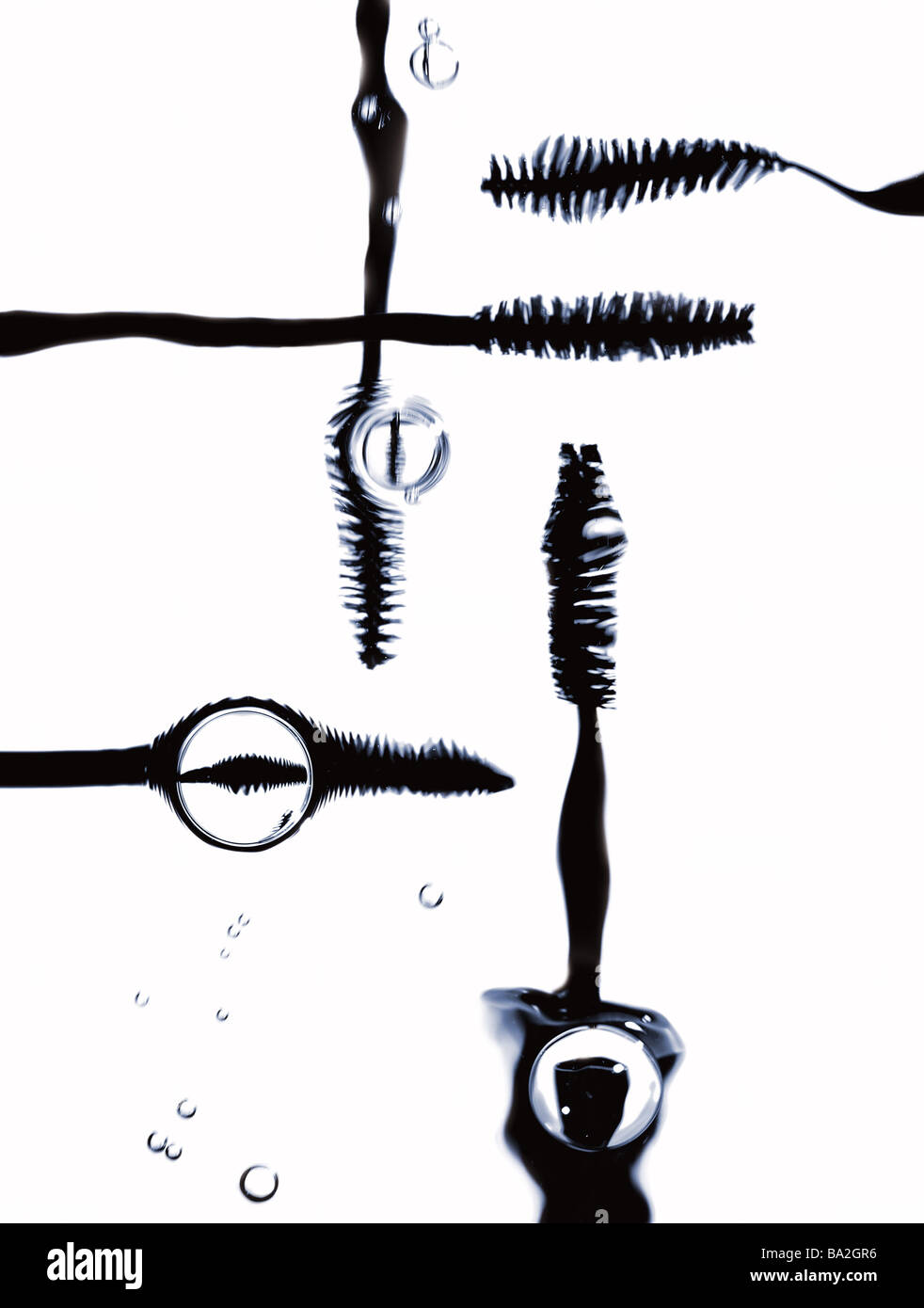 Mascara brushing little differently water-drops fuzziness cosmetics ...