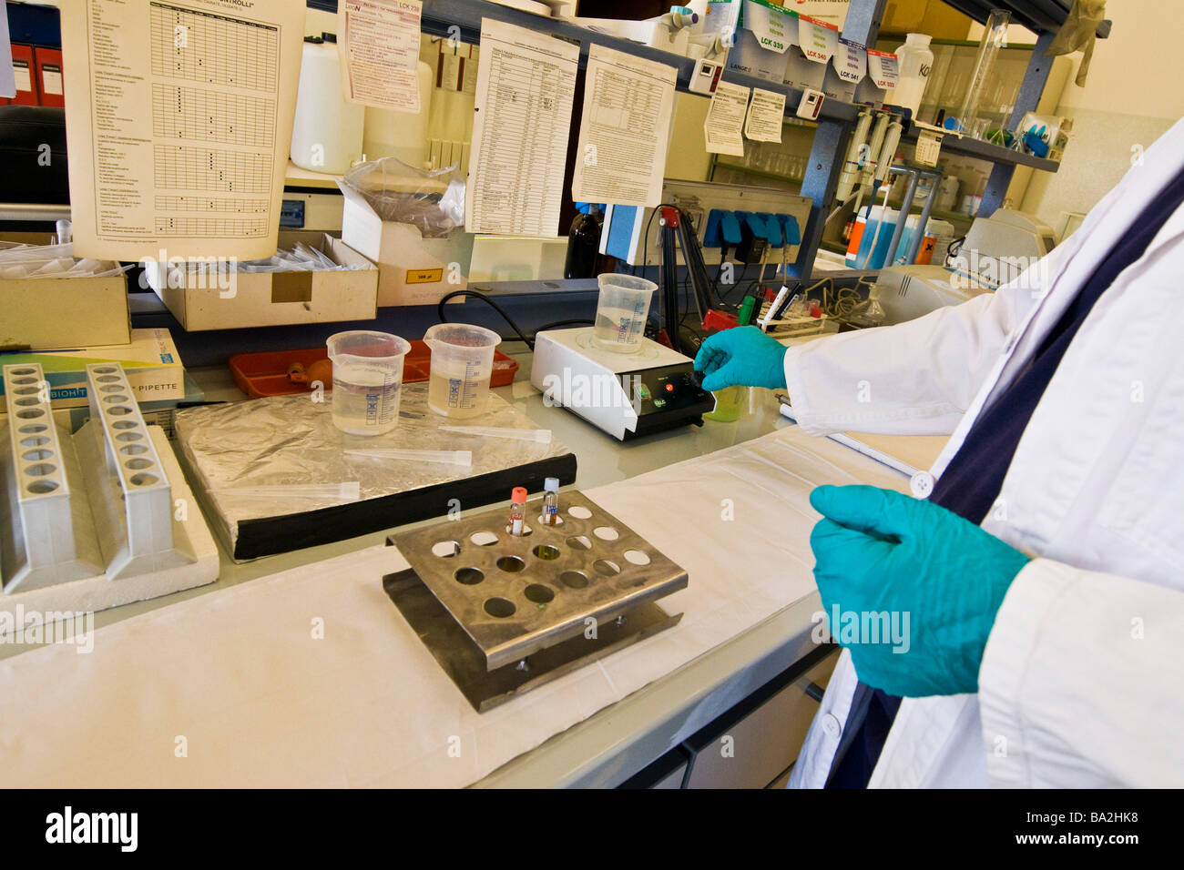 Laboratory analysis of water water purification facility operated by ...