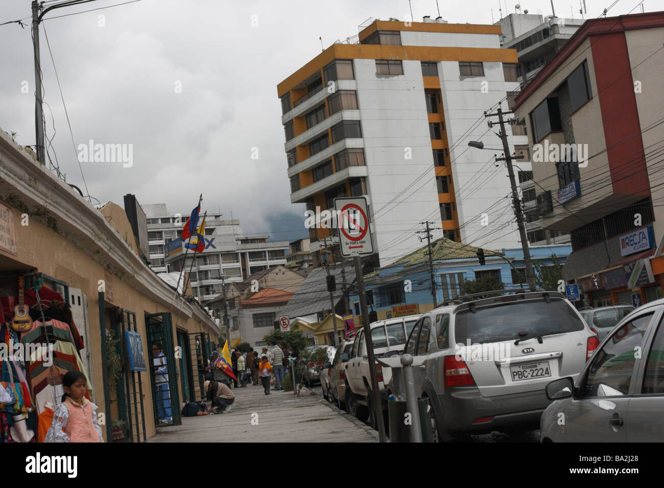 Entrances to Mercado Artesanal La Mariscal, Quito New City, Ecuador ...