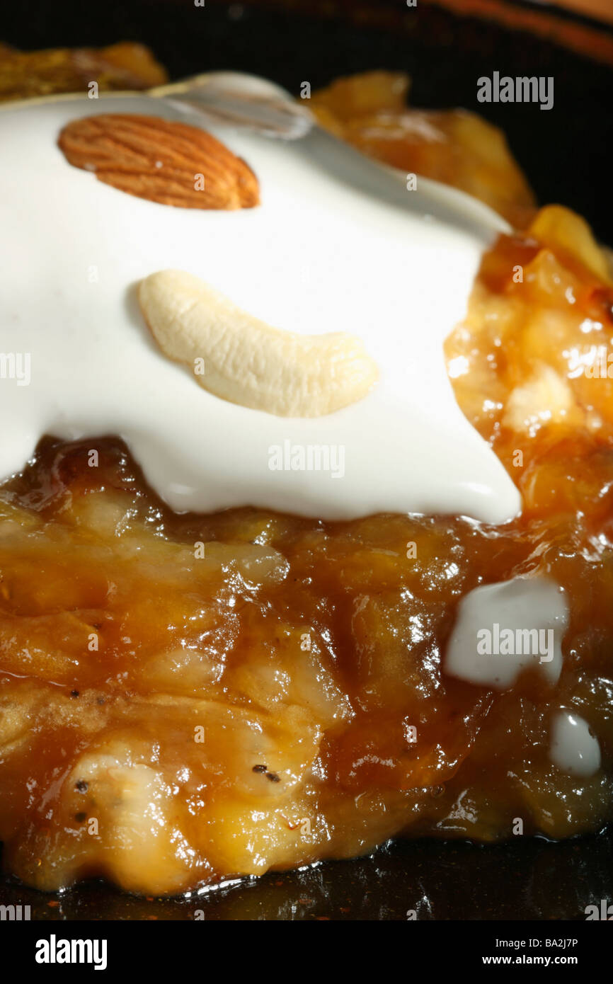 Moz ka Meetha is a banana sweet dish from hyderabadi cuisine Stock ...