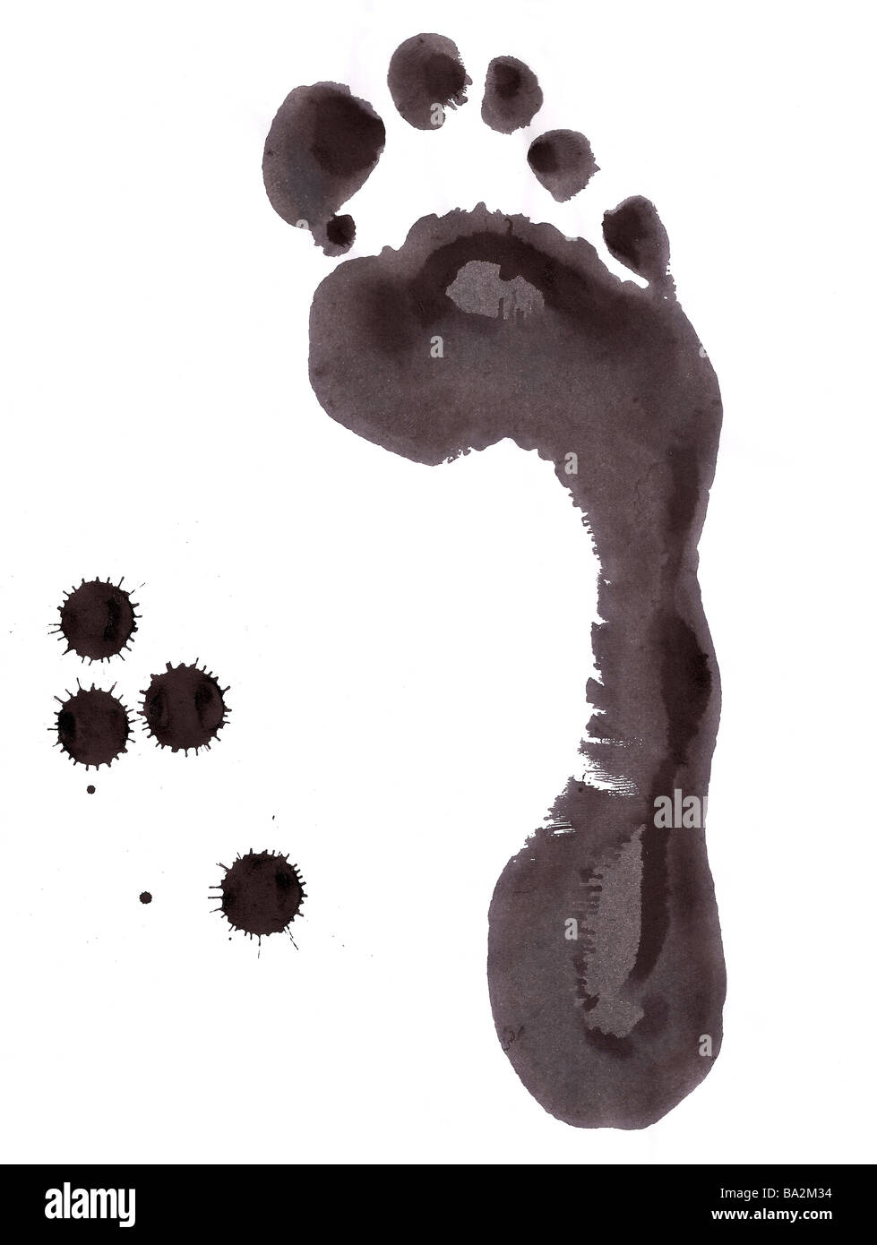 Paint with foot hi-res stock photography and images - Alamy