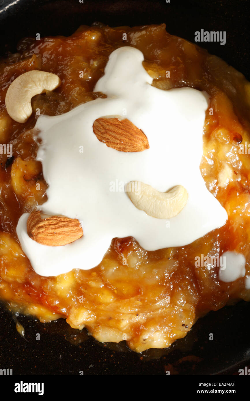 Moz ka Meetha is a banana sweet dish from hyderabadi cuisine Stock ...