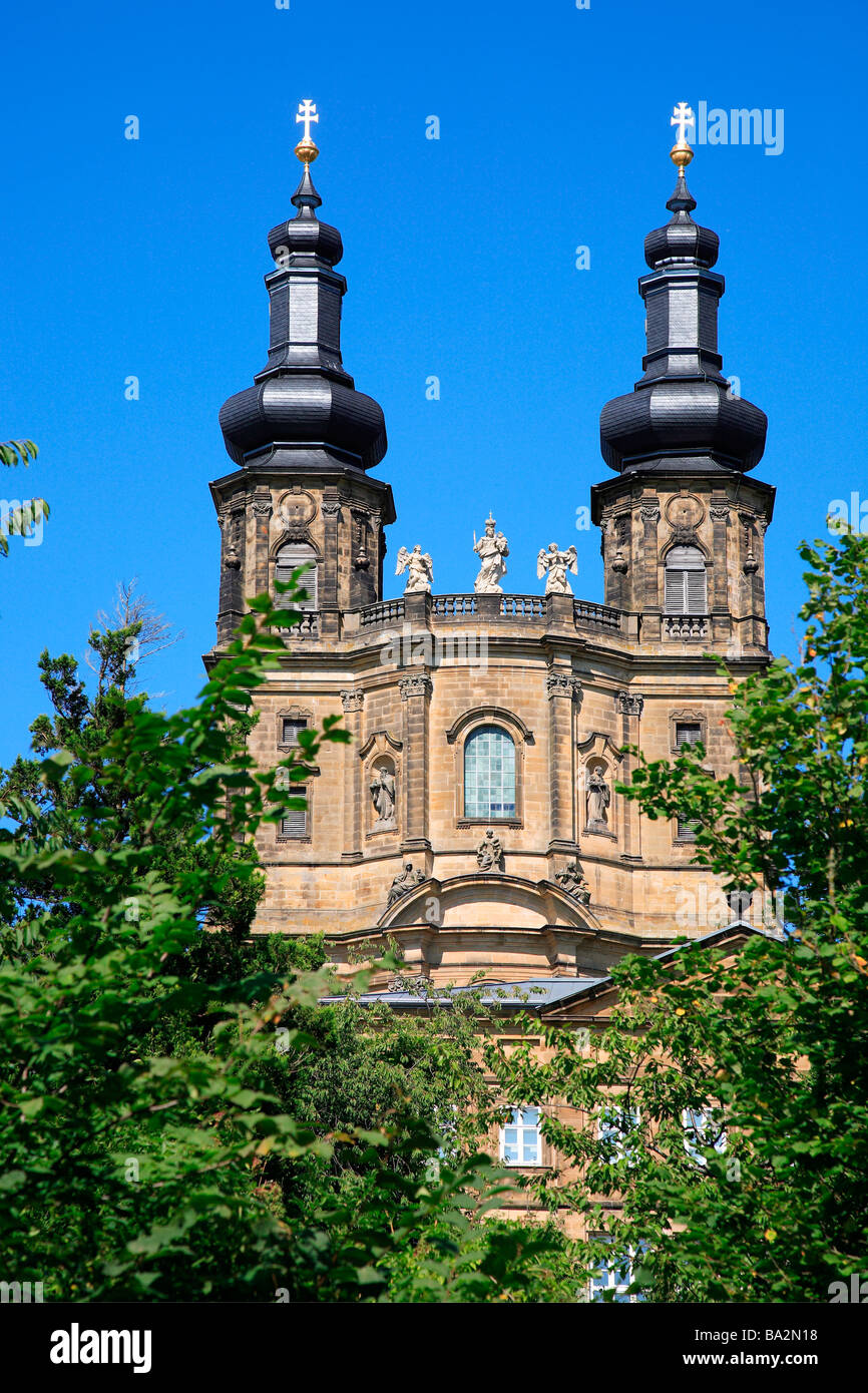 Monastery of Banz near Bad Staffelstein Upper Frankonia Bavaria Germany ...