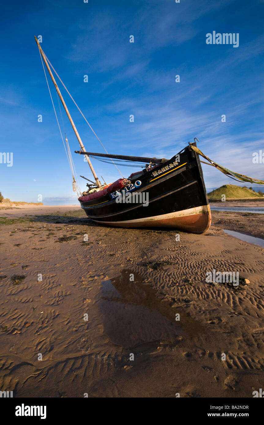 The old fishing boat Marean in the River Aln estuary Stock Photo - Alamy