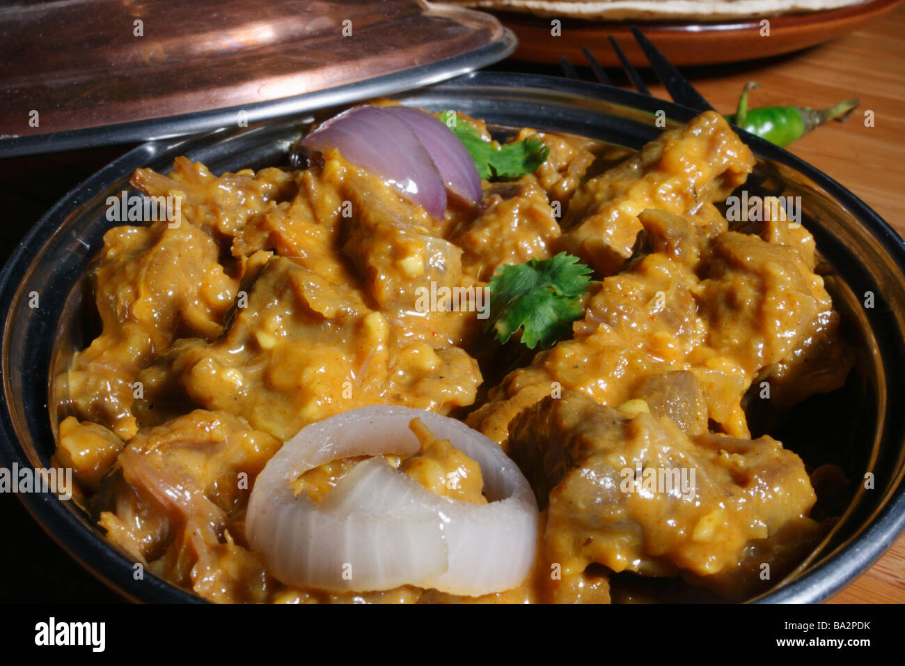 Pasinde a non veg dish from Hyderabad Stock Photo - Alamy