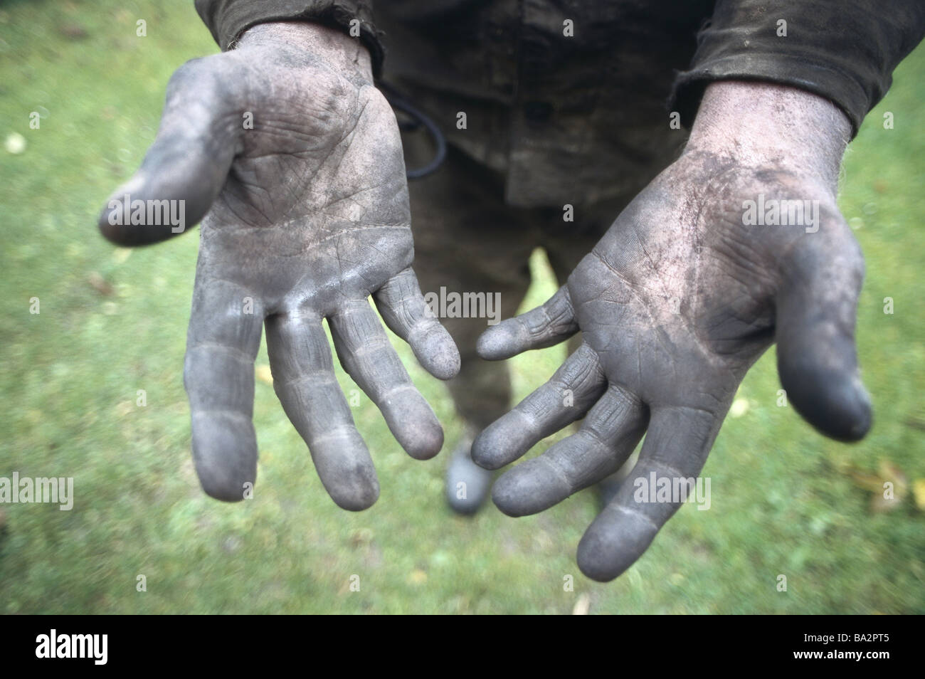 Sooty hands hi-res stock photography and images - Alamy