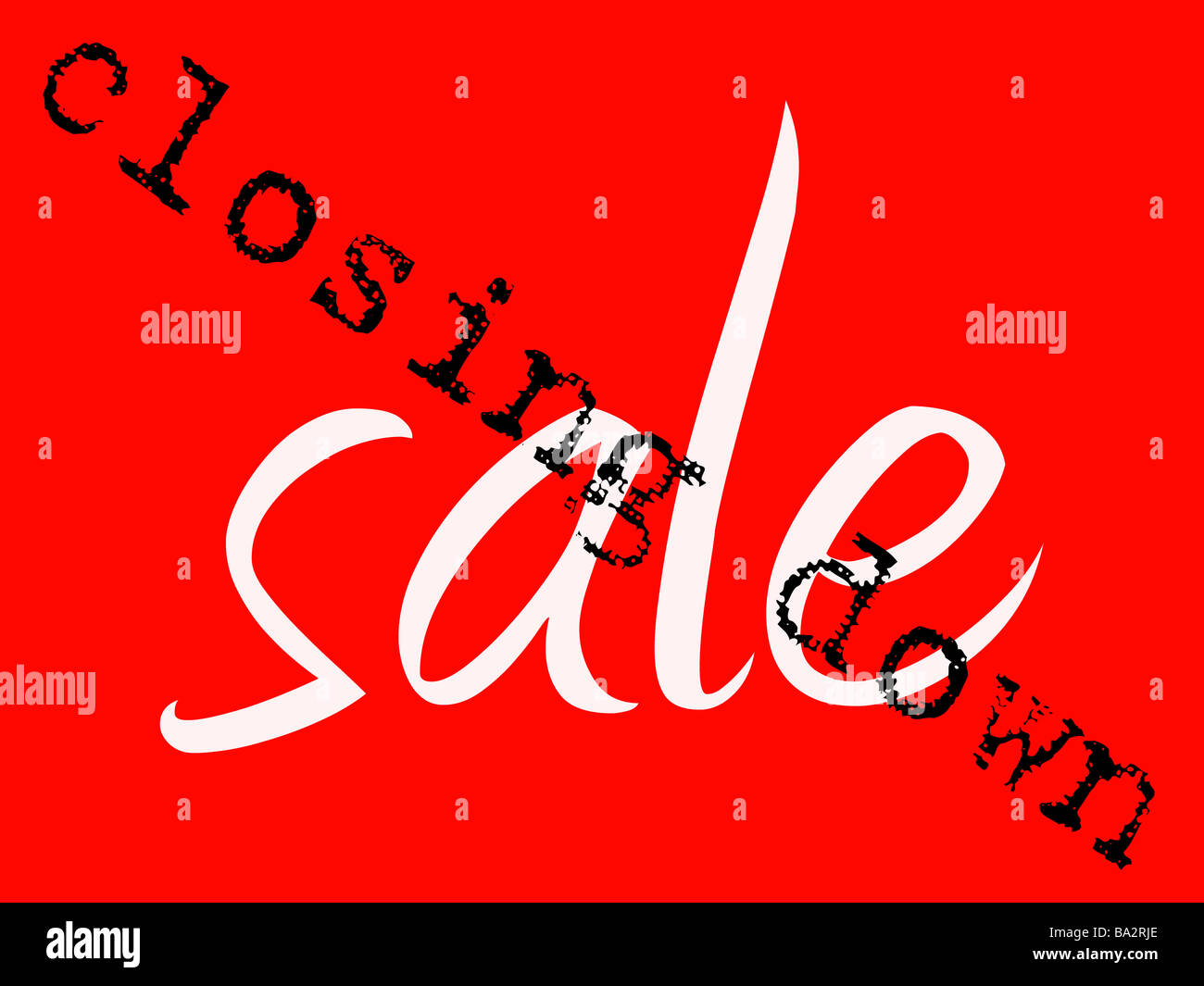 Closing down sale sign hi-res stock photography and images - Alamy