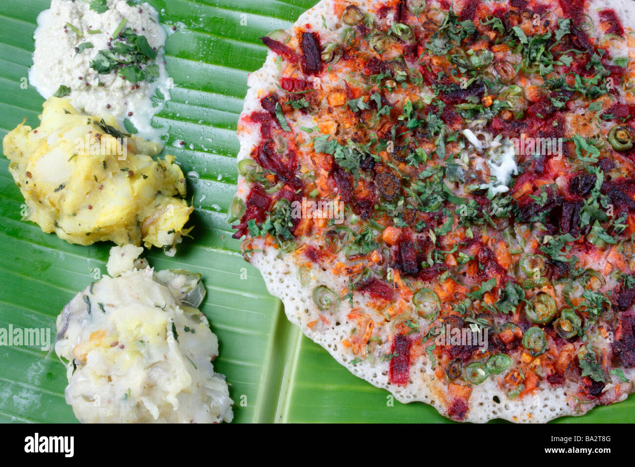 Vegetable Dosa is a pancake from South Indian Cuisine Stock Photo - Alamy