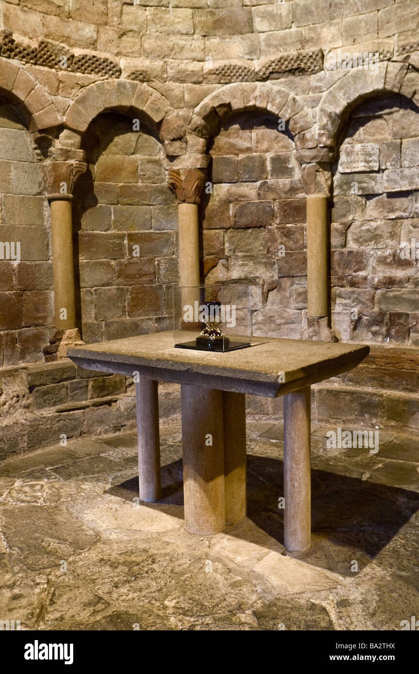 Replica of Holy Graal in 10th century monastery San Juan de la Peña ...