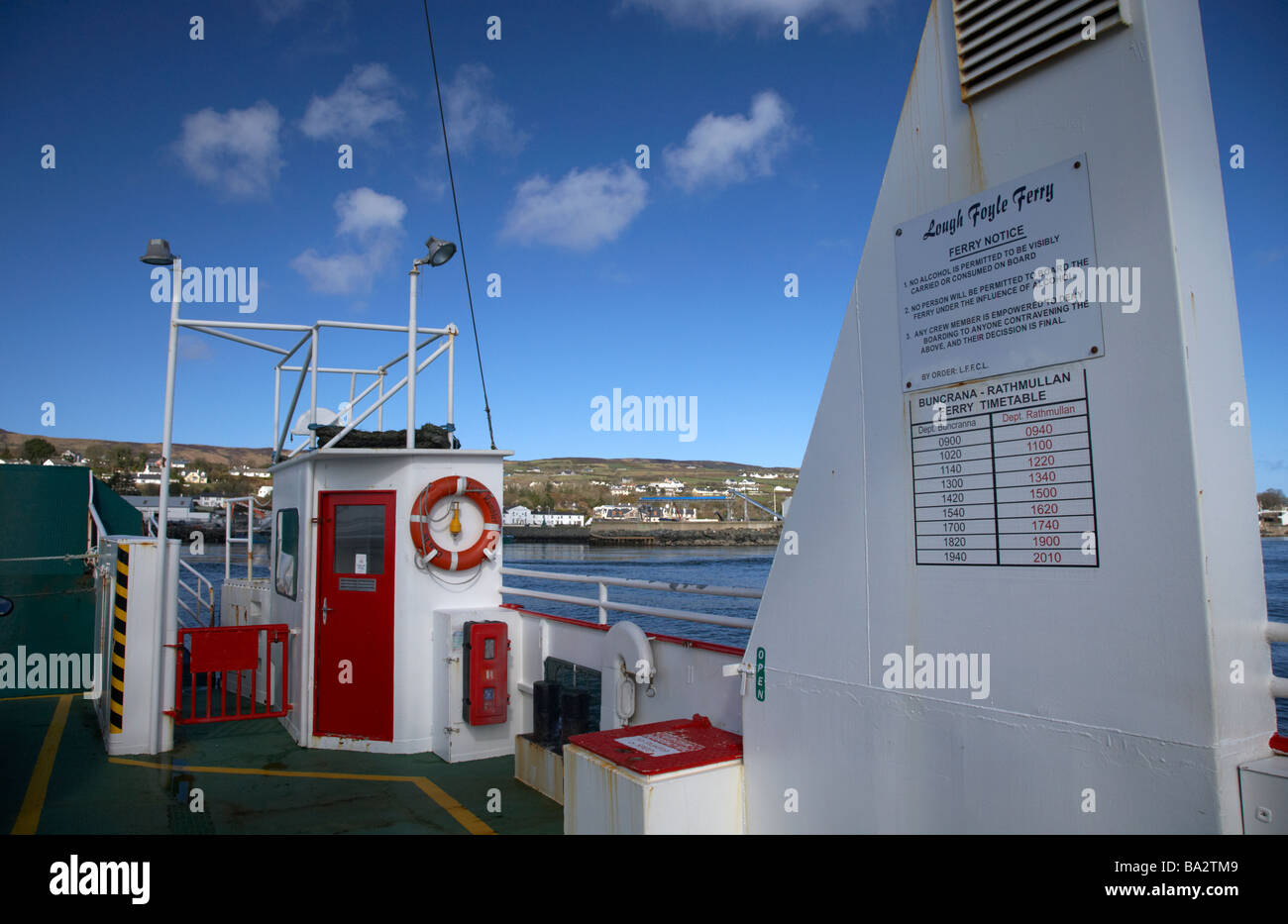 lough foyle ferry the Foyle Venture small car and passenger ferry ...