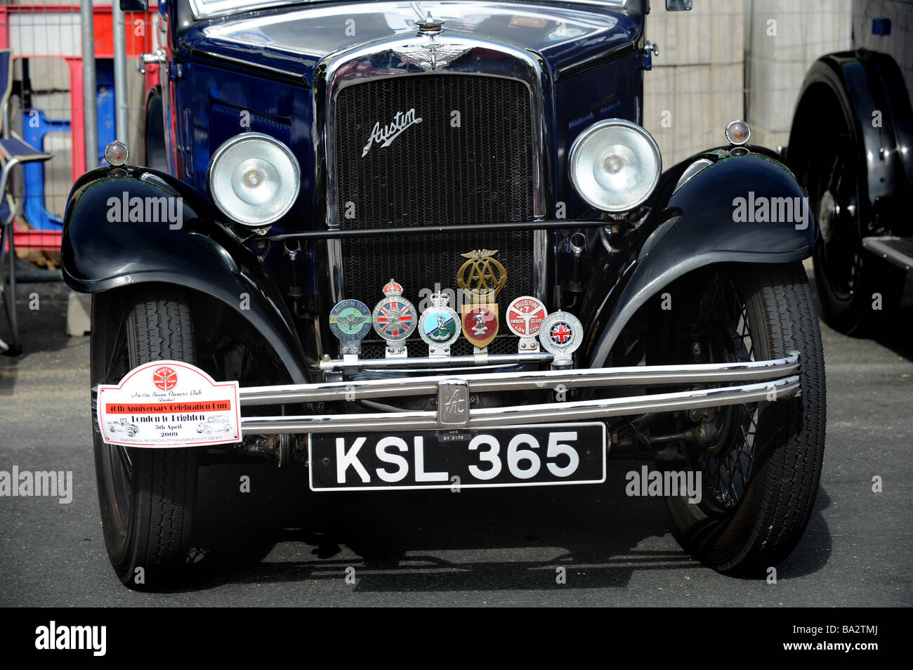 Front grill of an Austin Seven car during the austin seven owners club ...