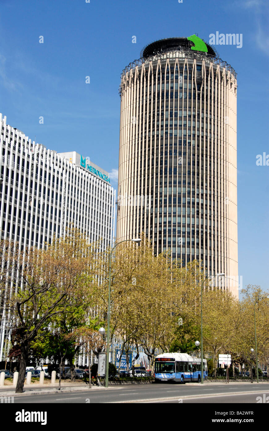 building tower, Madrid, Spain Stock Photo - Alamy